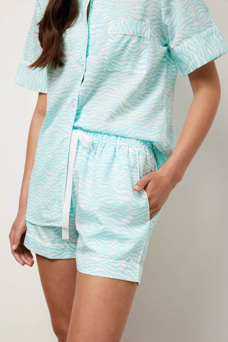 Wanderluxe The Lucia Super-soft Boxer Set Short | Mint