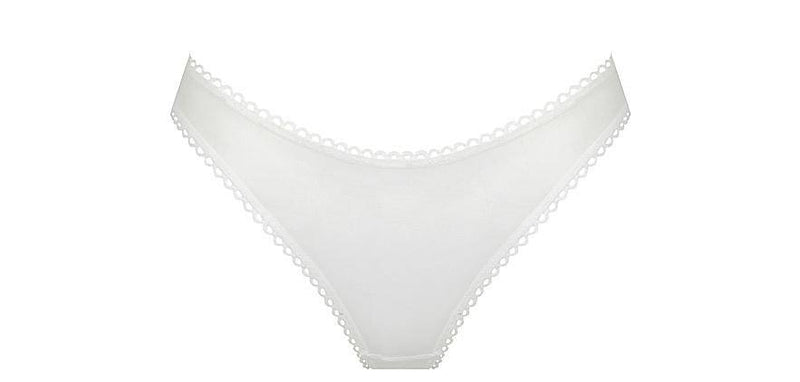 Saturday The Label Transparent Lace G-String | White
